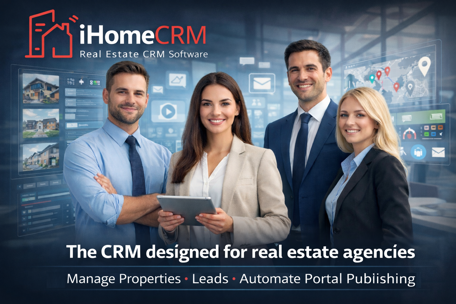 iHomeCRM – Real Estate CRM & Property Management Software